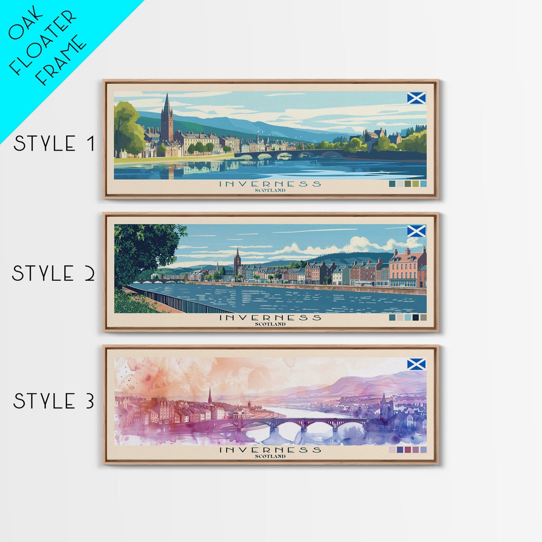 Panoramic Inverness, Scotland Canvas Print, Inverness, Scotland ...
