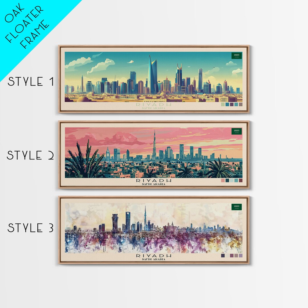 Riyadh Wall Art: Panoramic Cityscape Canvas - Travel Decor - Etsy