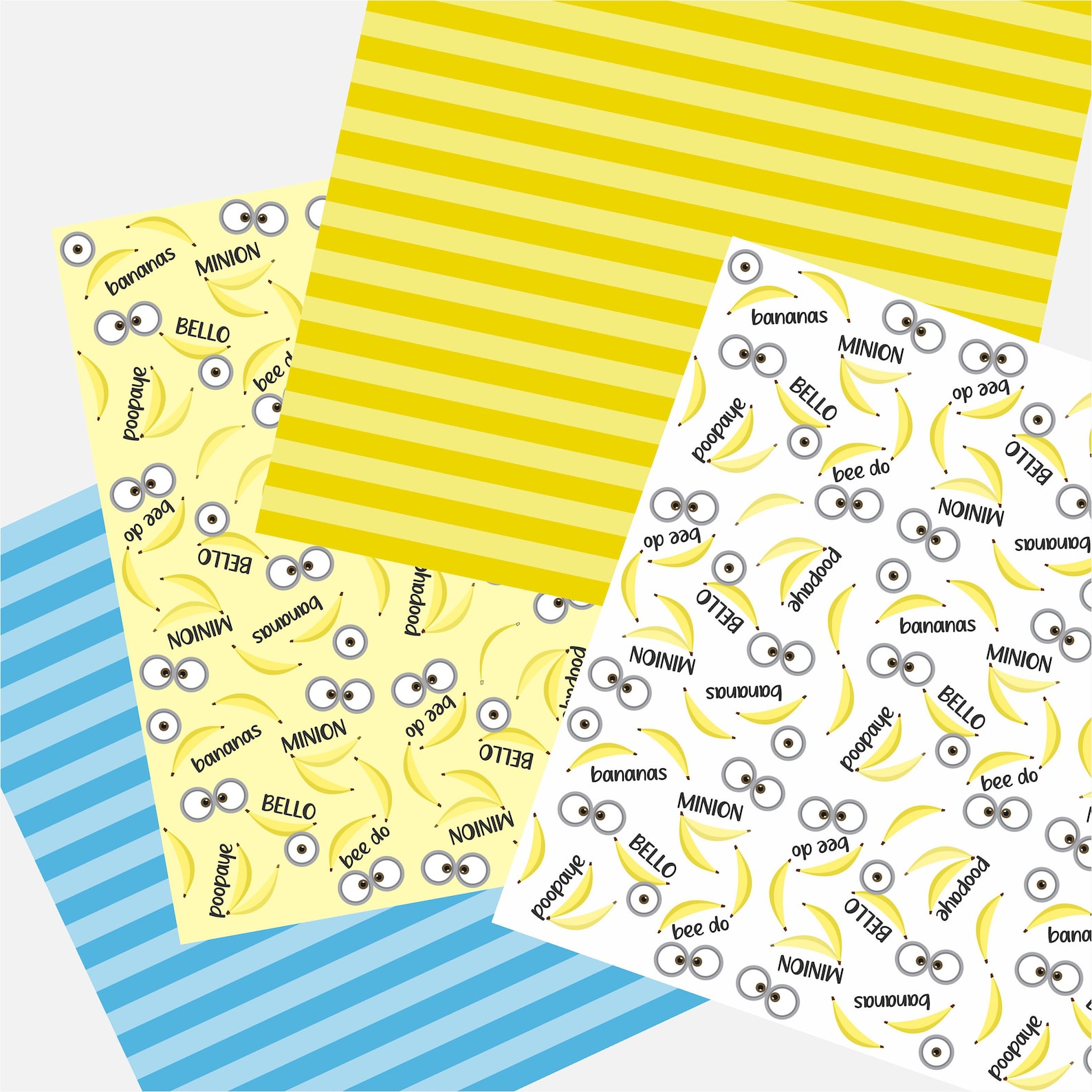 Minions Inspired Digital Papers, Minions Background, Minions Patterns ...