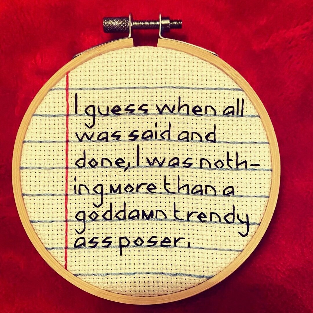 Lined Paper Cross Stitch - Etsy