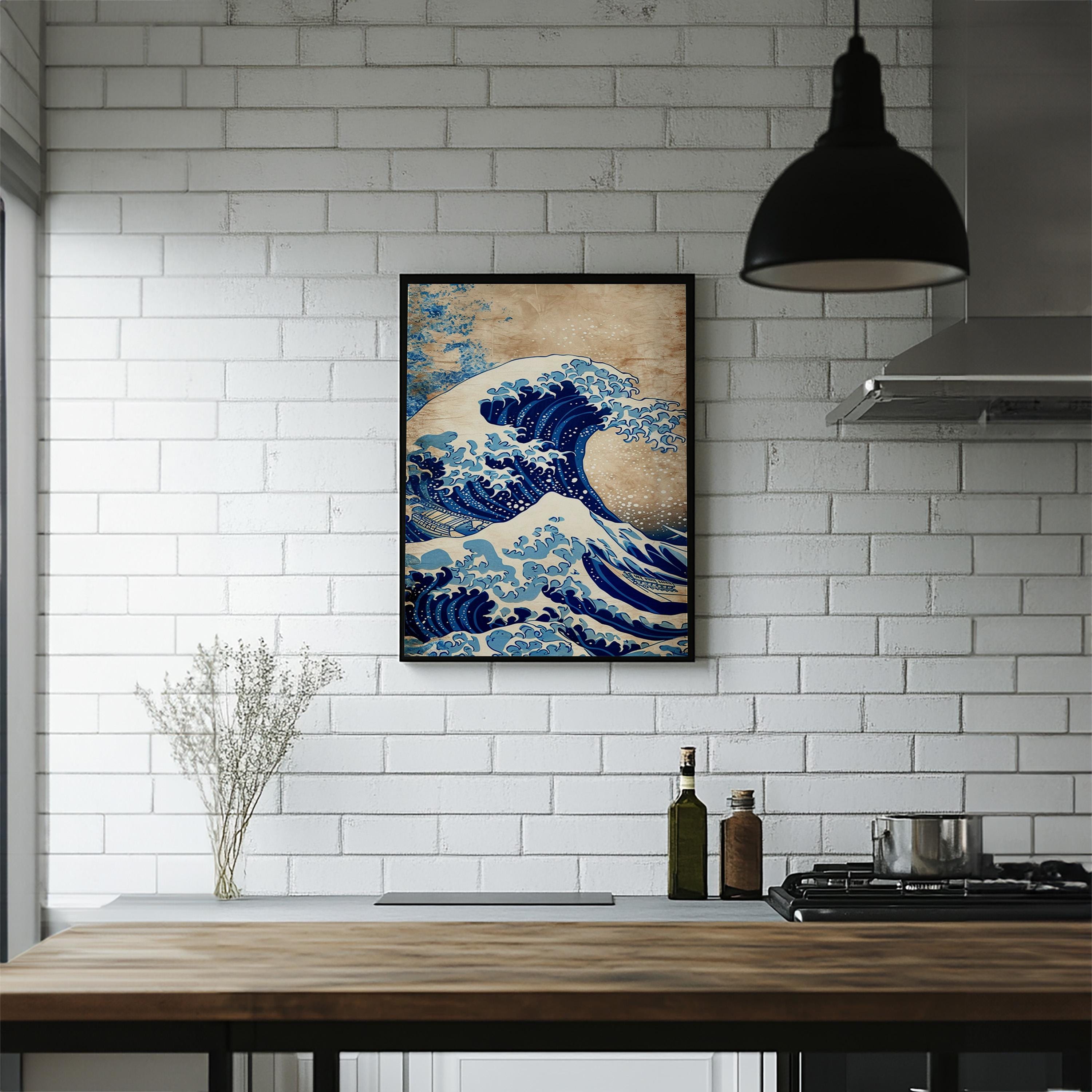 Great Wave Art Print, Japanese Wave Poster, Hokusai Inspired Wall Art ...
