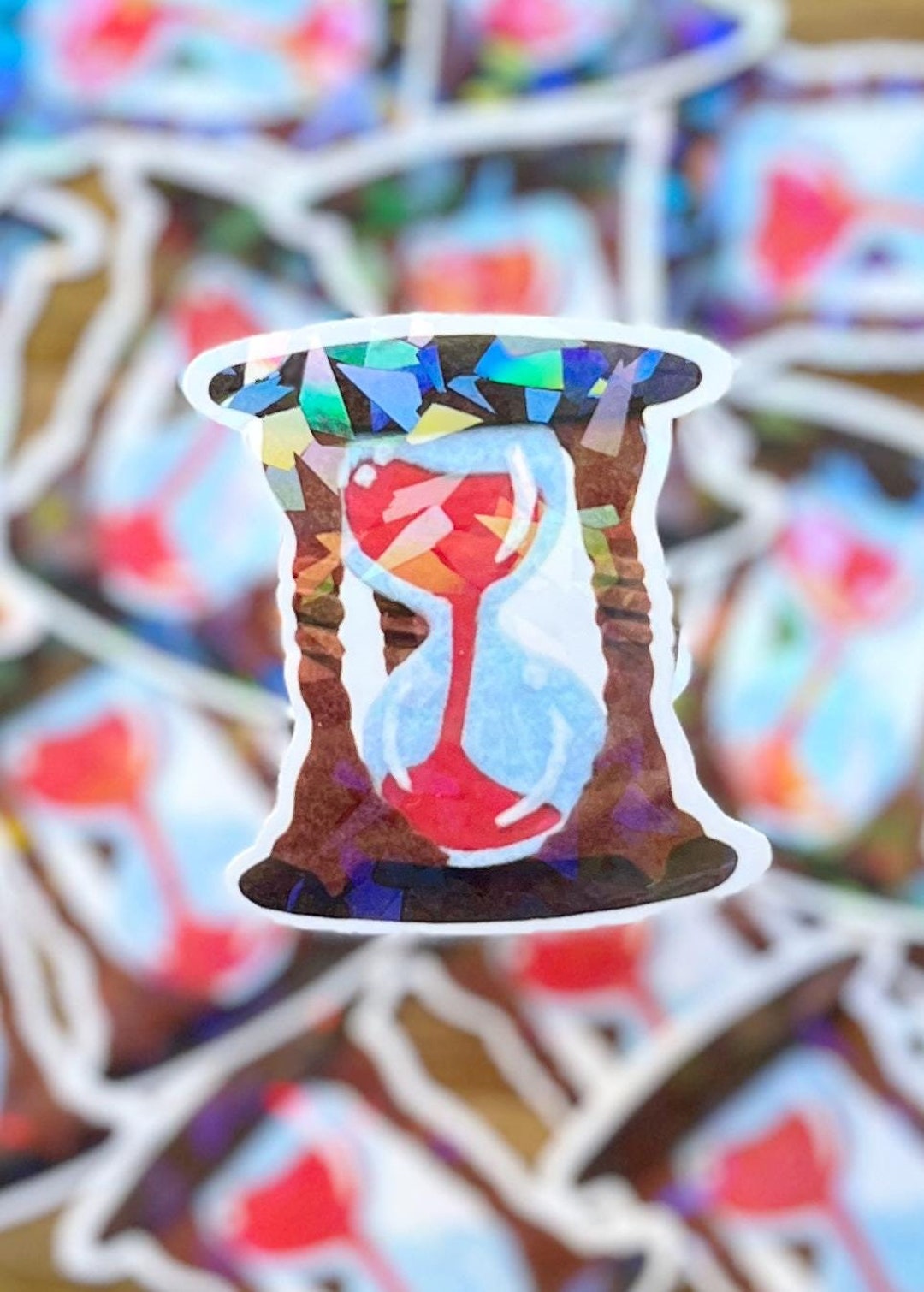 Holographic Wicked Witch Hourglass Sticker | Unique Wizard of Oz ...
