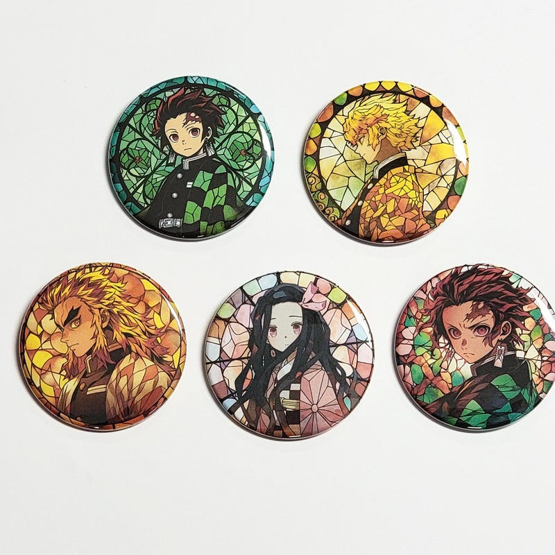 Demon Slayer Pin Pins - Etsy