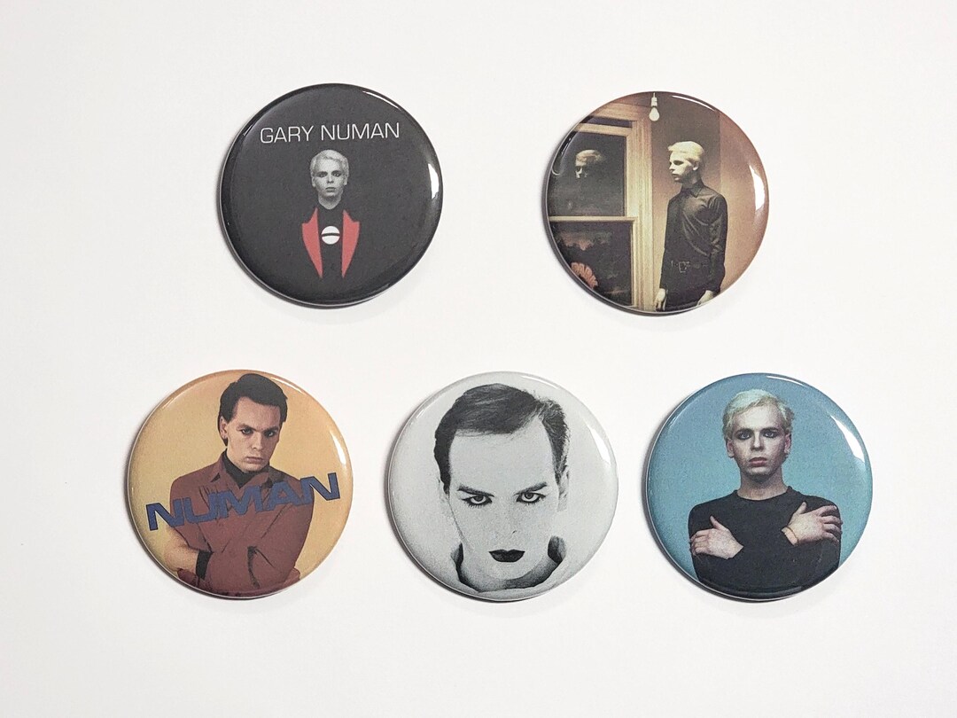 Gary Numan Pins Buttons Classic New Wave Pinback Electronic Music ...
