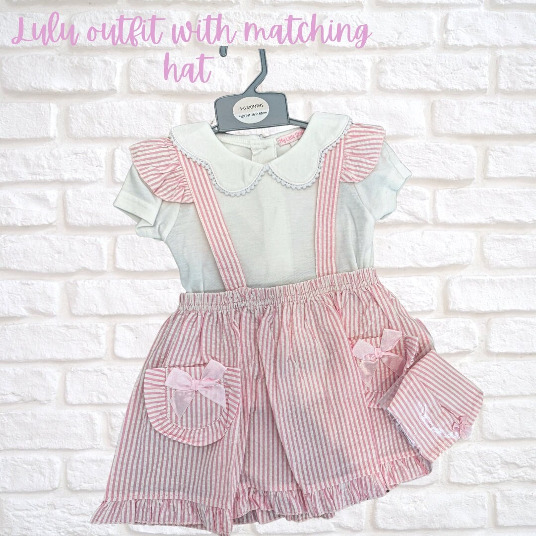 Lu Lu Baby Outfit With Matching Hat - Etsy
