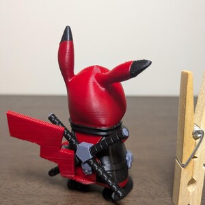 3D Printed Pikapool Pikachu Deadpool Blend - Etsy