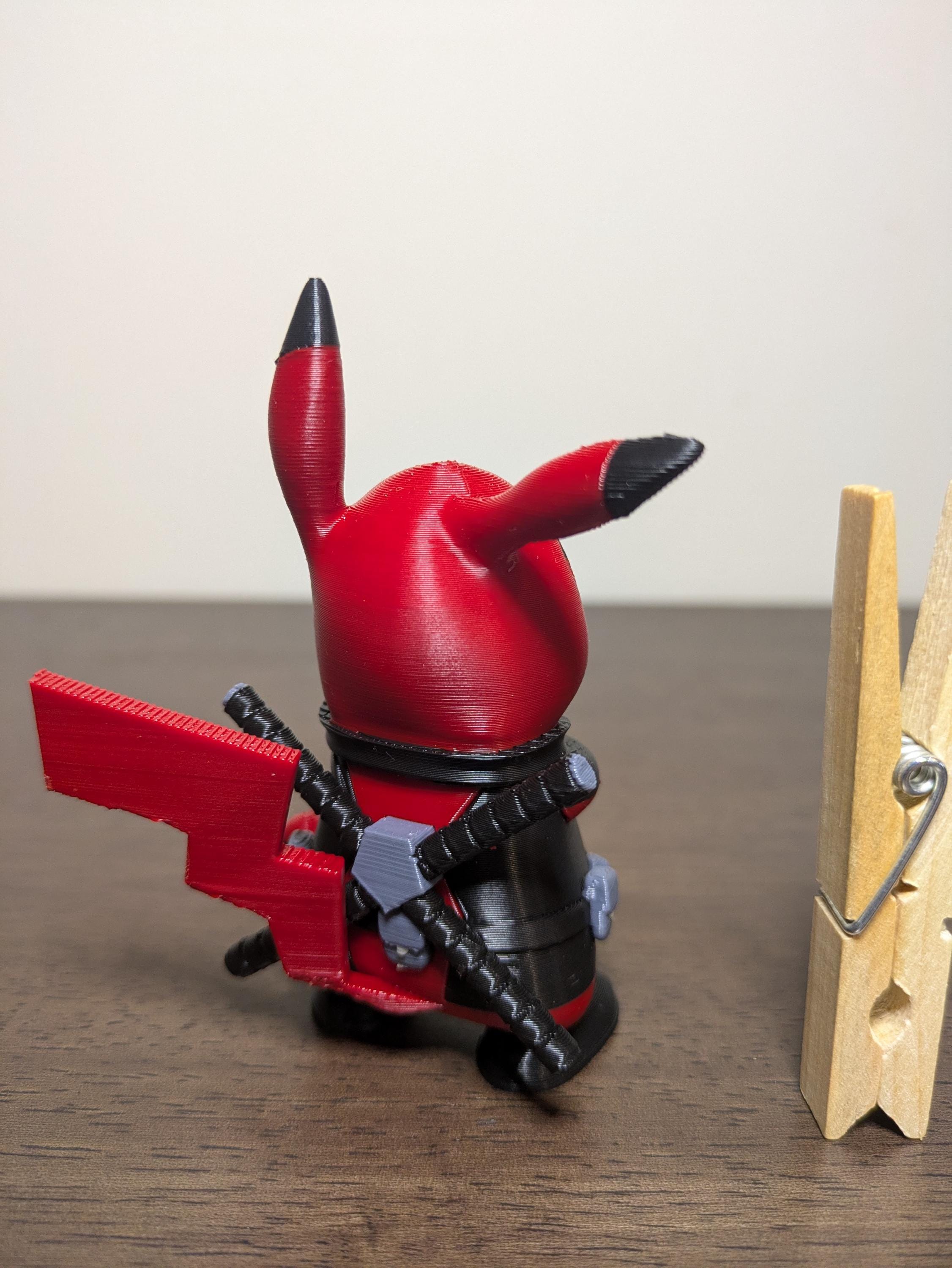 3D Printed Pikapool Pikachu Deadpool Blend - Etsy