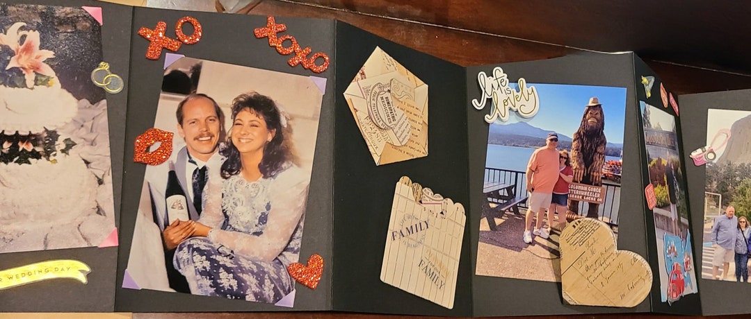 DIY Interactive Scrapbook Kit: Expandable Memory Book (6x8in) - Etsy
