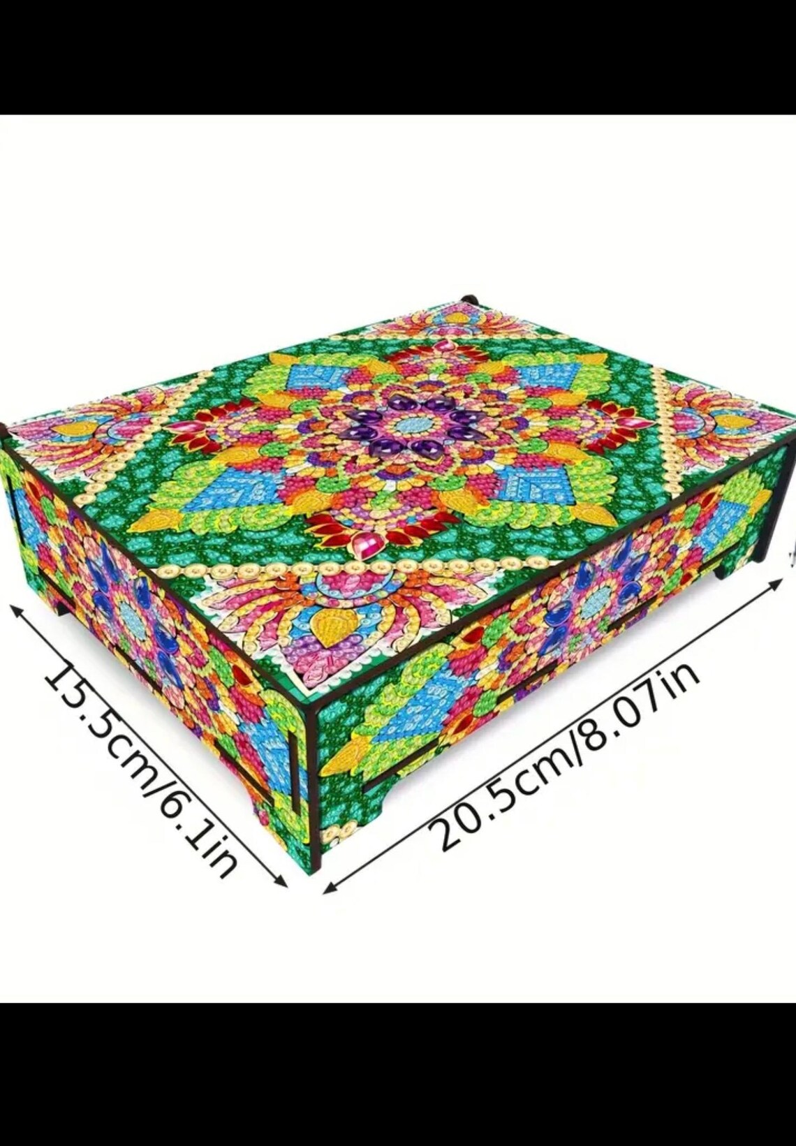 New Diamond Art Mosaic Box Completed by Hand - Etsy