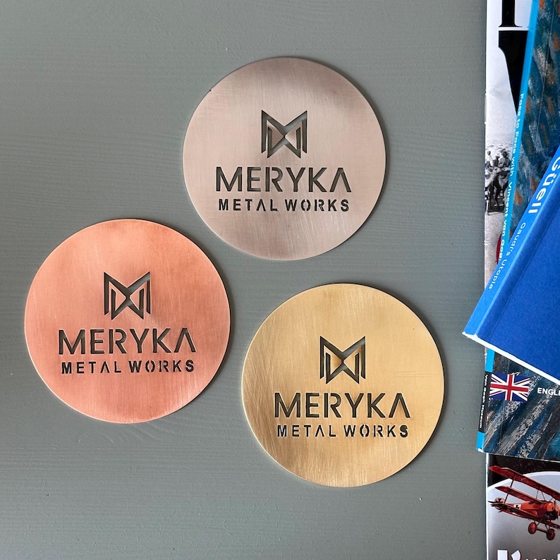 Personalized Logo Coaster, Custom Design Metal Coasters in Stainless ...