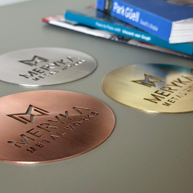 Personalized Logo Coaster, Custom Design Metal Coasters in Stainless ...