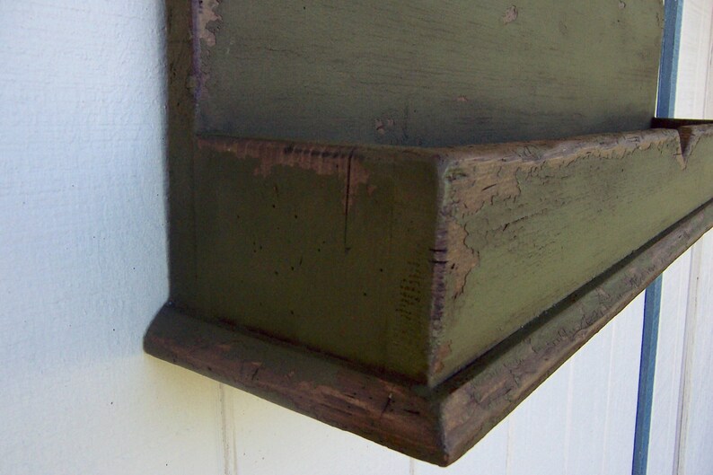 Distressed Wall Shelf Rustic Shelf Primitive Shelf Farmhouse Shelves ...