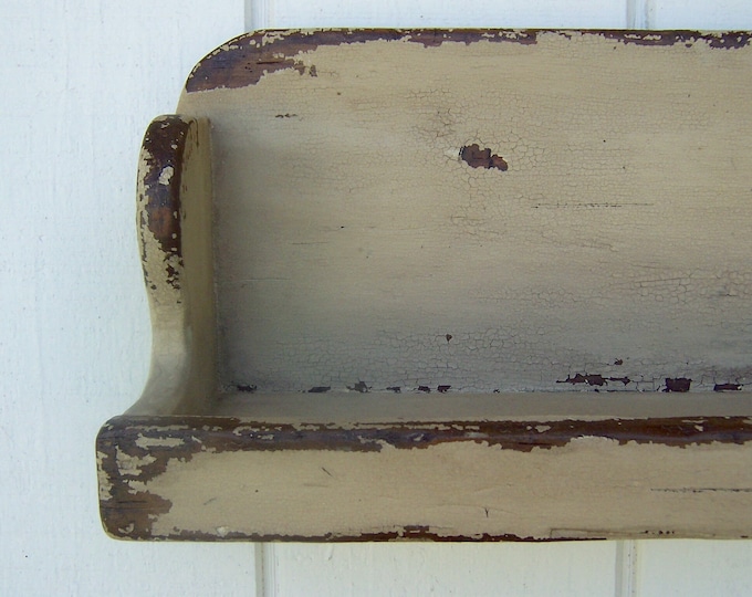 Primitive Shelf Wall Rack Rustic Shelf Shabby Chic Cottage Country ...