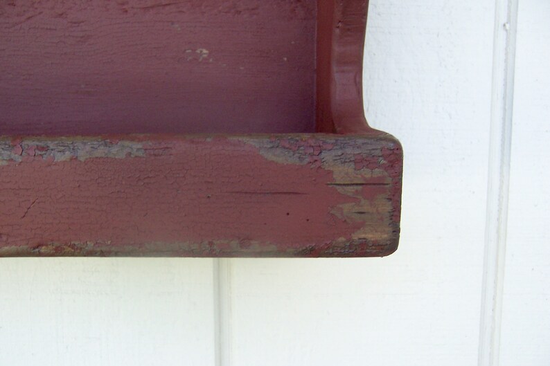 Distressed Shelf Farmhouse Shelf Primitive Bathroom Wall Shelf, Hanging ...