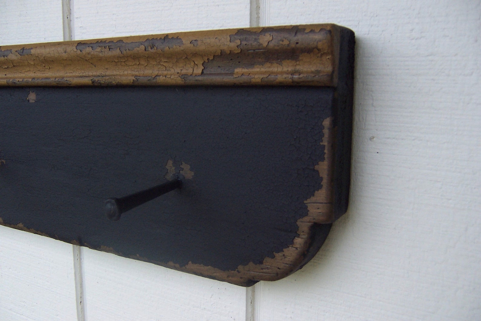 Farmhouse Shelf Rustic Shelf Primitive Wall Shelf Coat Rack Hanging ...