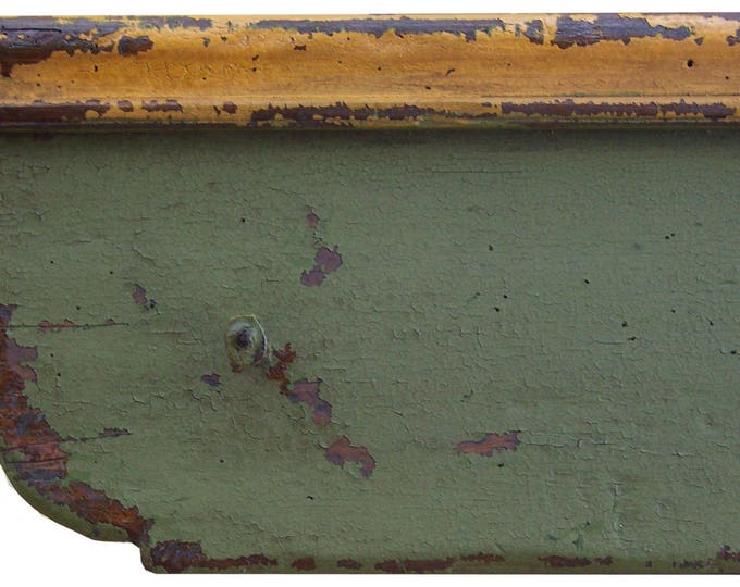 Farmhouse Shelf Rustic Shelf Distressed Wall Shelf Coat Peg Rack ...