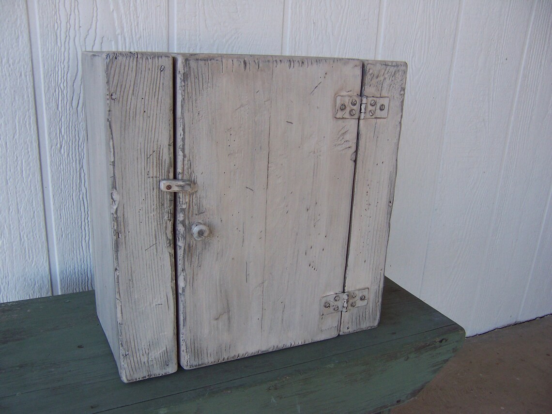 Wall Cabinet Primitive Small Cupboard Shelf Cottage Shabby - Etsy