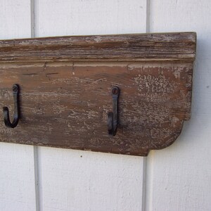 Coat Rack Primitive Towel Rack Shelf Peg Rack Farmhouse Bathroom Shelf ...