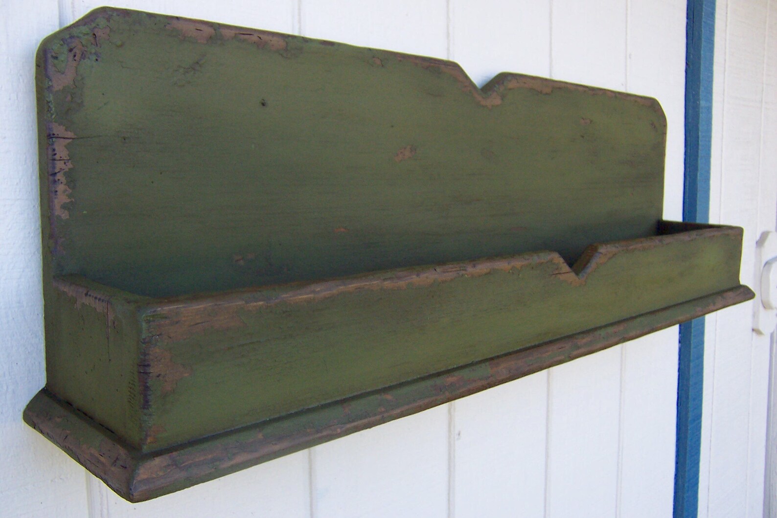 Distressed Wall Shelf Rustic Shelf Primitive Shelf Farmhouse Shelves ...