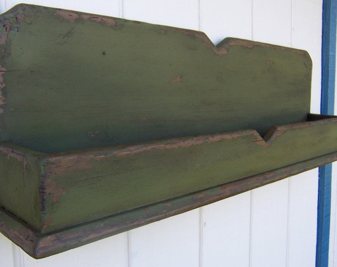 Distressed Wall Shelf Rustic Shelf Primitive Shelf Farmhouse Shelves ...
