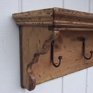Primitive Shelf Plate Rack Rustic Country Wood Dish Distressed Shabby ...