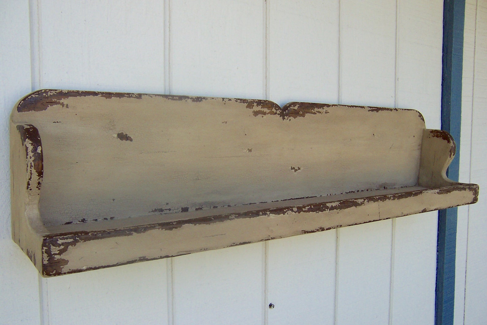 Primitive Shelf Wall Rack Rustic Shelf Shabby Chic Cottage Country ...
