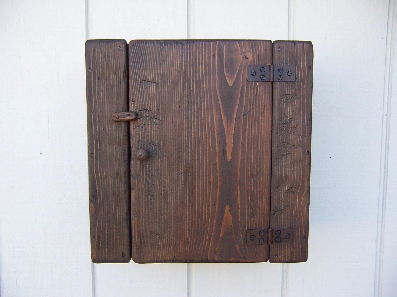 Wall Cabinet Primitive Small Cupboard Shelf Cottage Shabby - Etsy