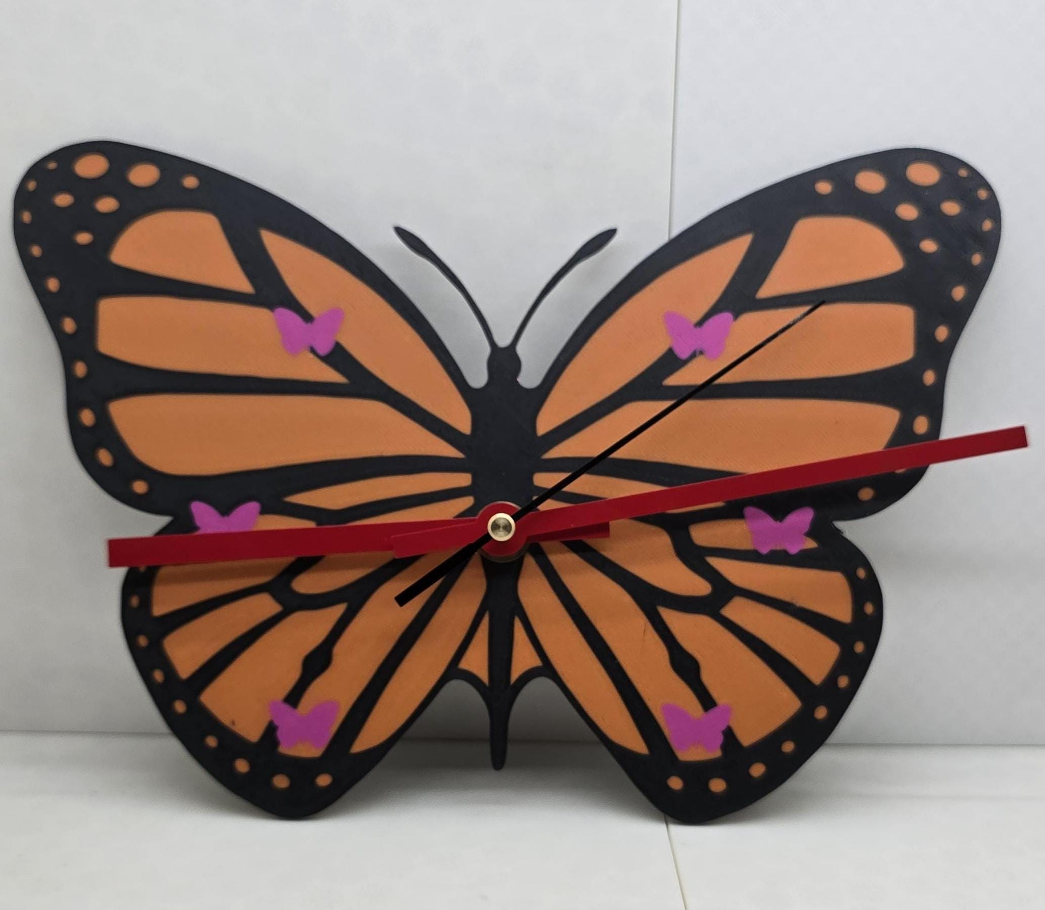 Butterfly Working Clock - Etsy