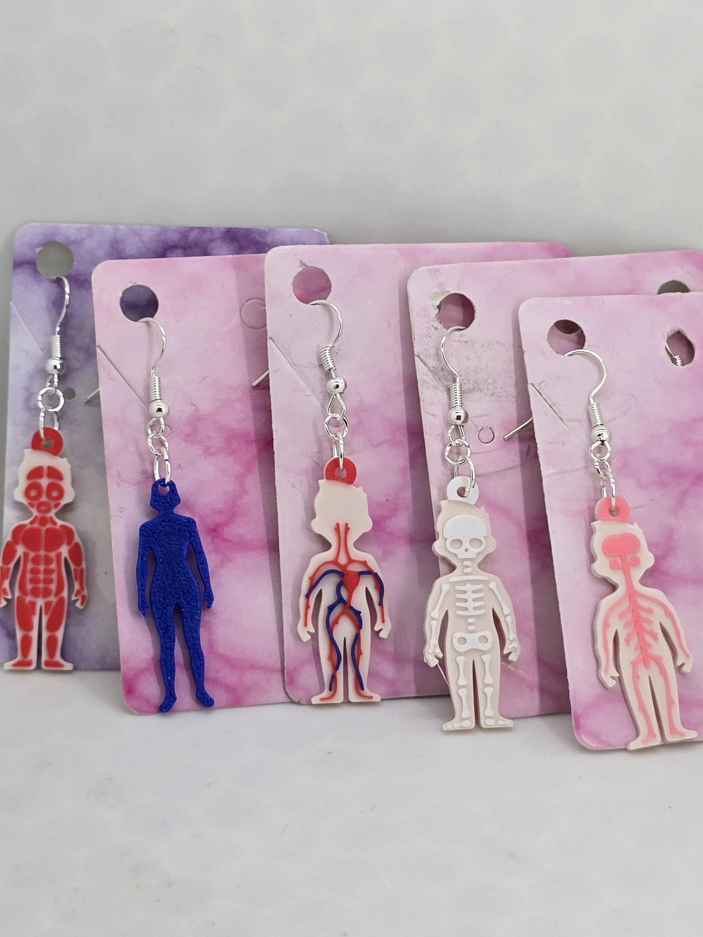 Larger Model! - Anatomical Body Earrings – Bestseller! 3D Printed in 5 ...