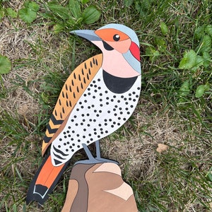 Northern Flicker Wall Art Handmade Bird Lover Decor Decorative Wooden ...
