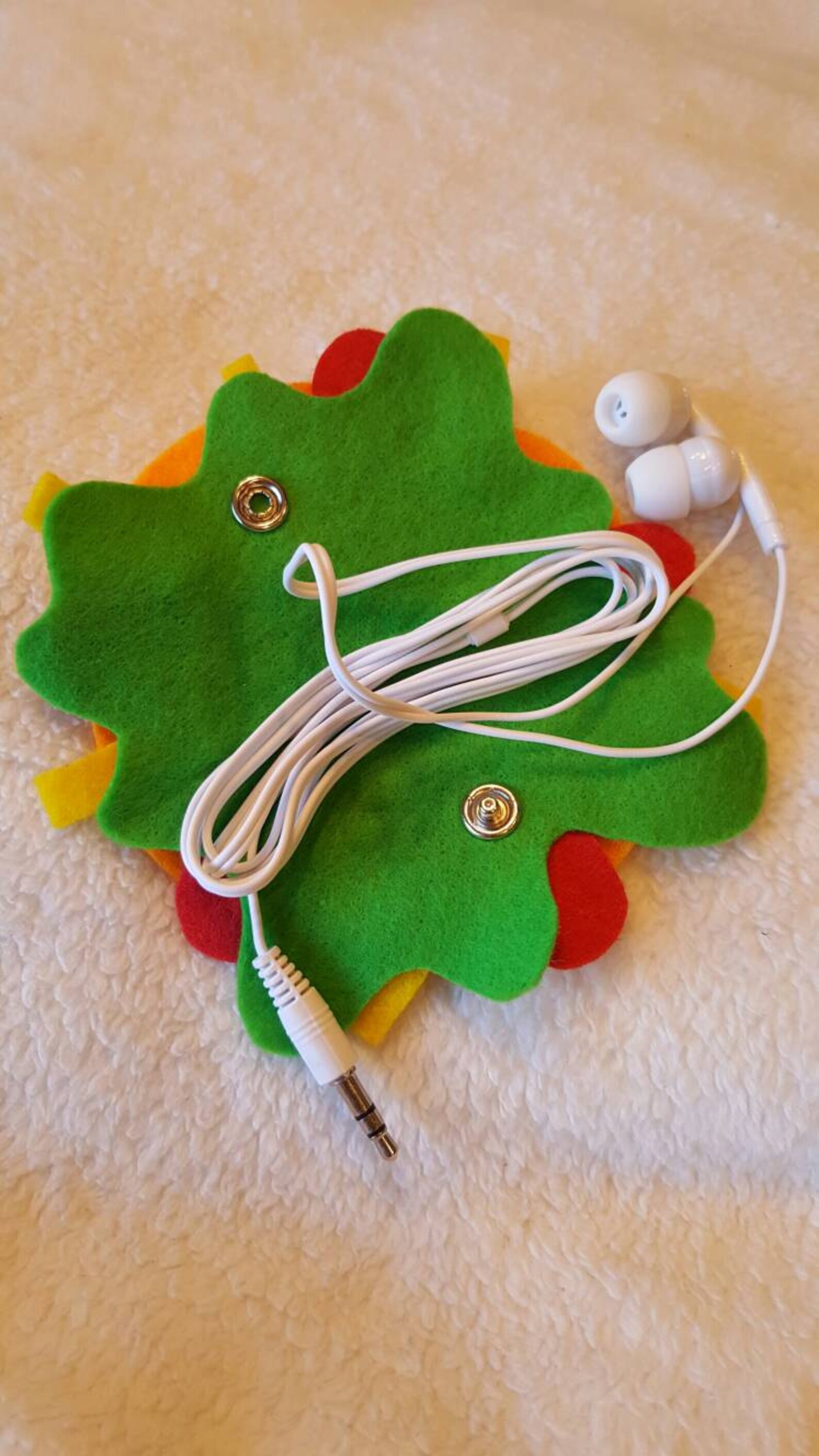 Taco Felt Ear Bud or Cord Holder - Etsy