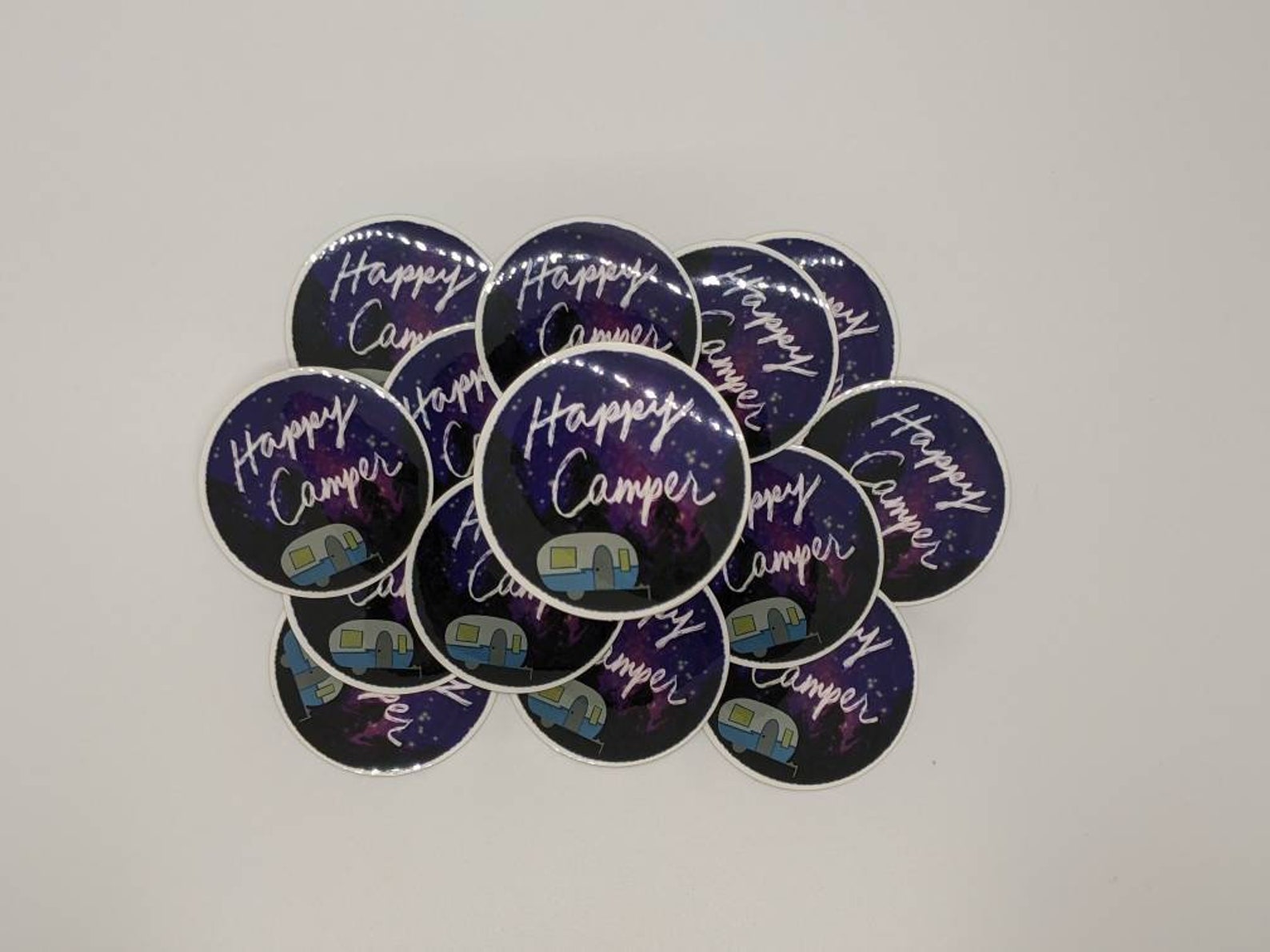 Circle Sticker Pack 3 Vinyl Waterproof Stickers be - Etsy