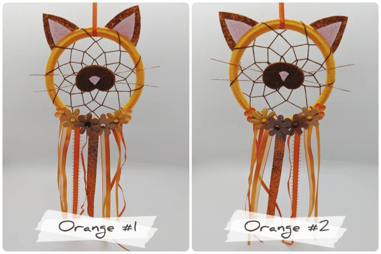 Small Kitty Cat Dream Catcher MORE COLORS ADDED Pink, Yellow, Blue ...