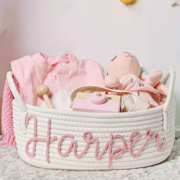 Baby Girl Storage Basket - Etsy
