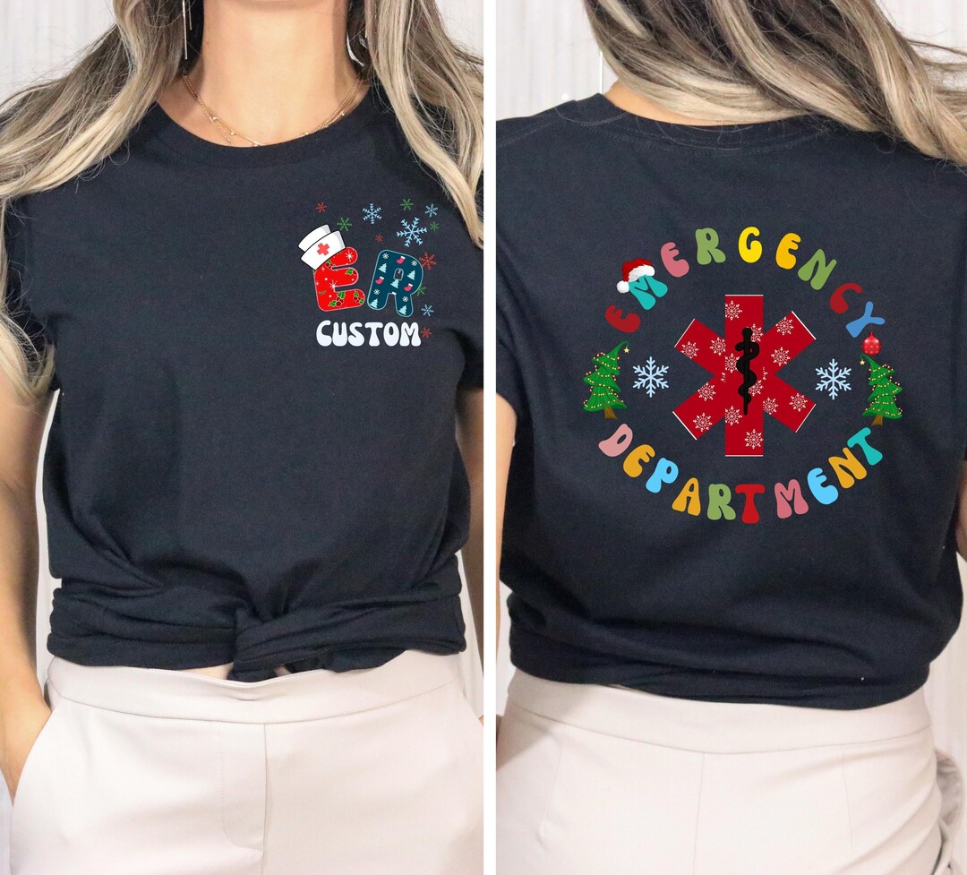 Personalized Emergency Department Christmas Shirt Er Christmas Shirt ...
