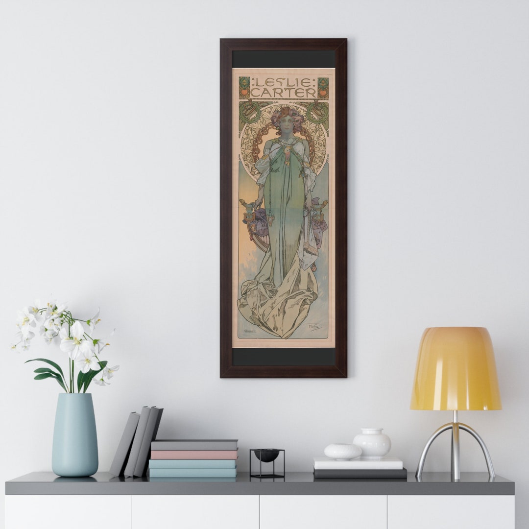 Leslie Carter By Alphonse Mucha 1908 Vintage Print Vintage Poster Color Lithograph Etsy