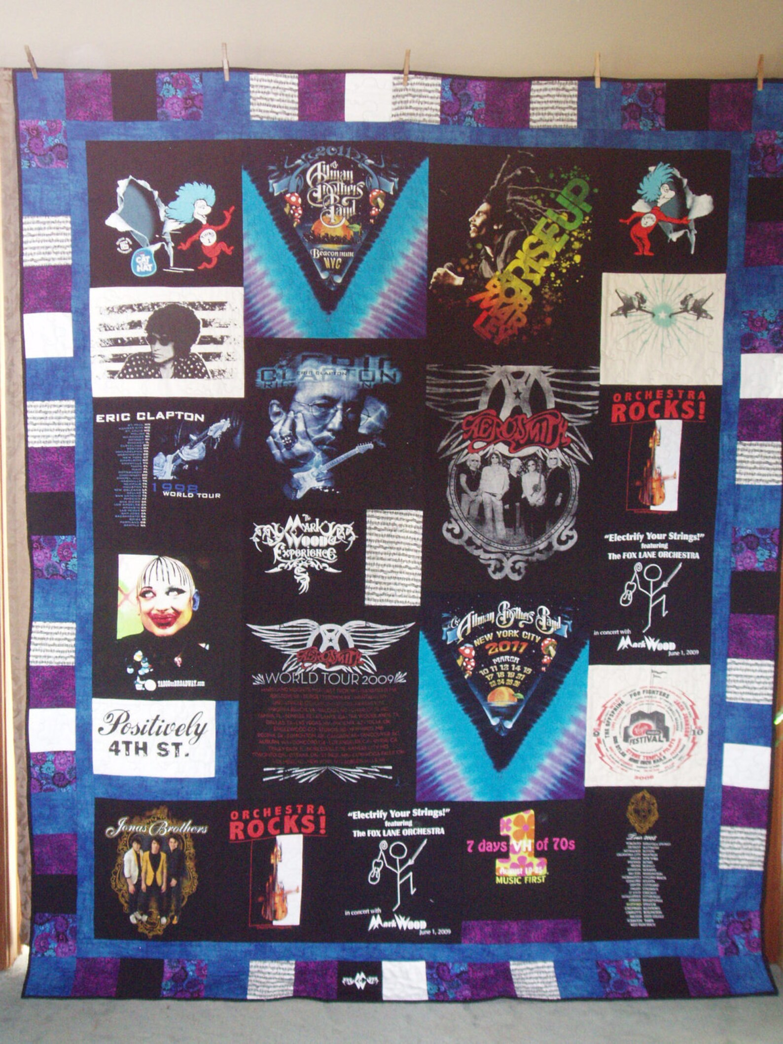 Twin Size Patchwork Style Tshirt Quilt ~ MADE TO ORDER - Etsy