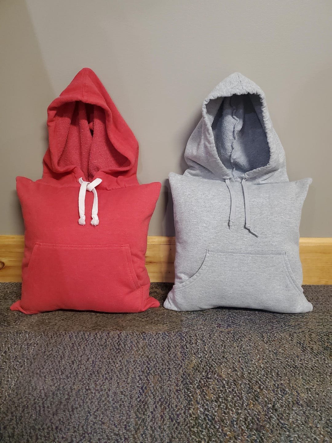Pillows Made From Your Hoodie Sweatshirt or Button Down Pocketed Shirts ...