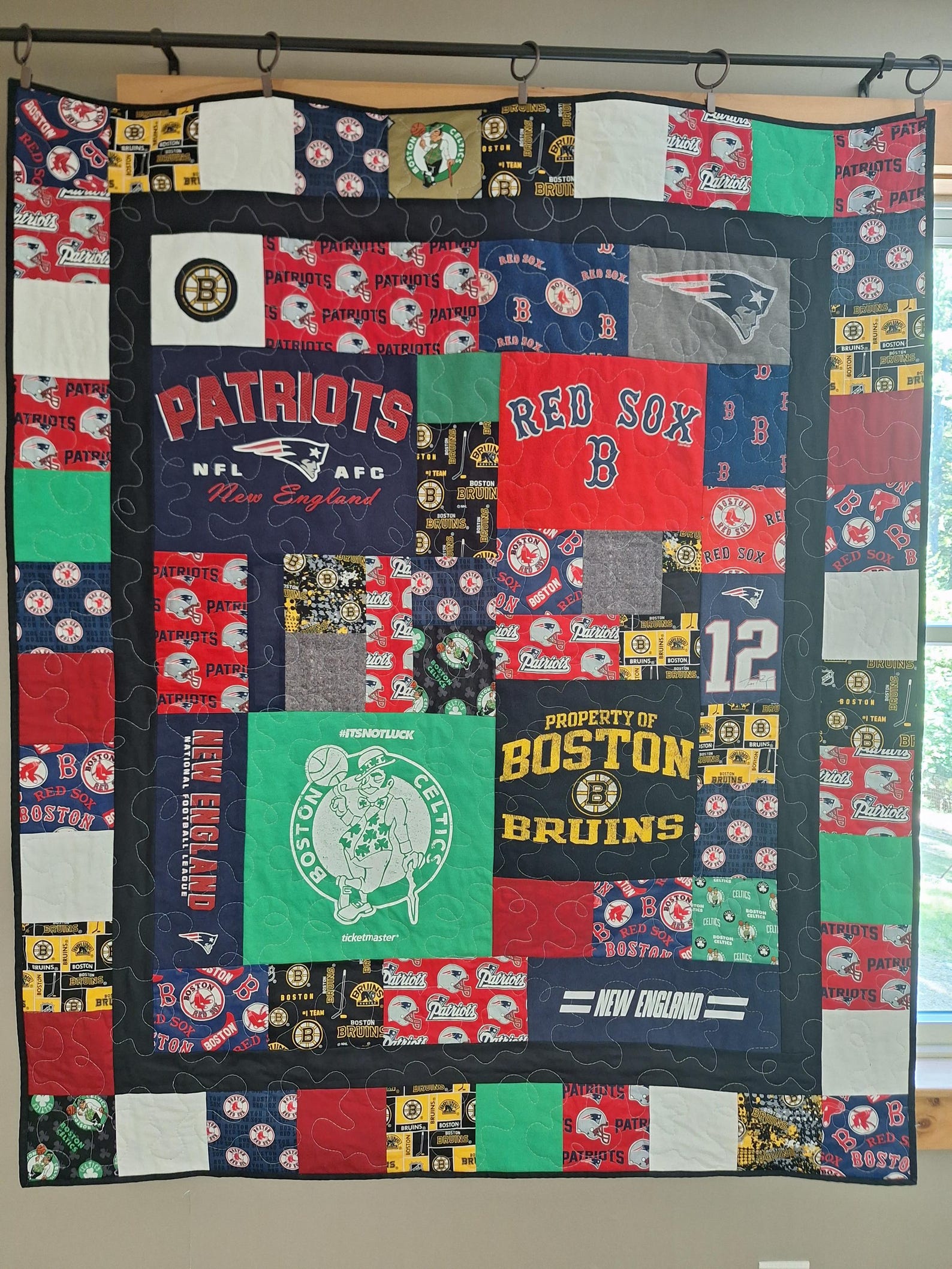 Made to Order Sports Team Quilt: Handmade Cotton Throw, Any Size - Etsy