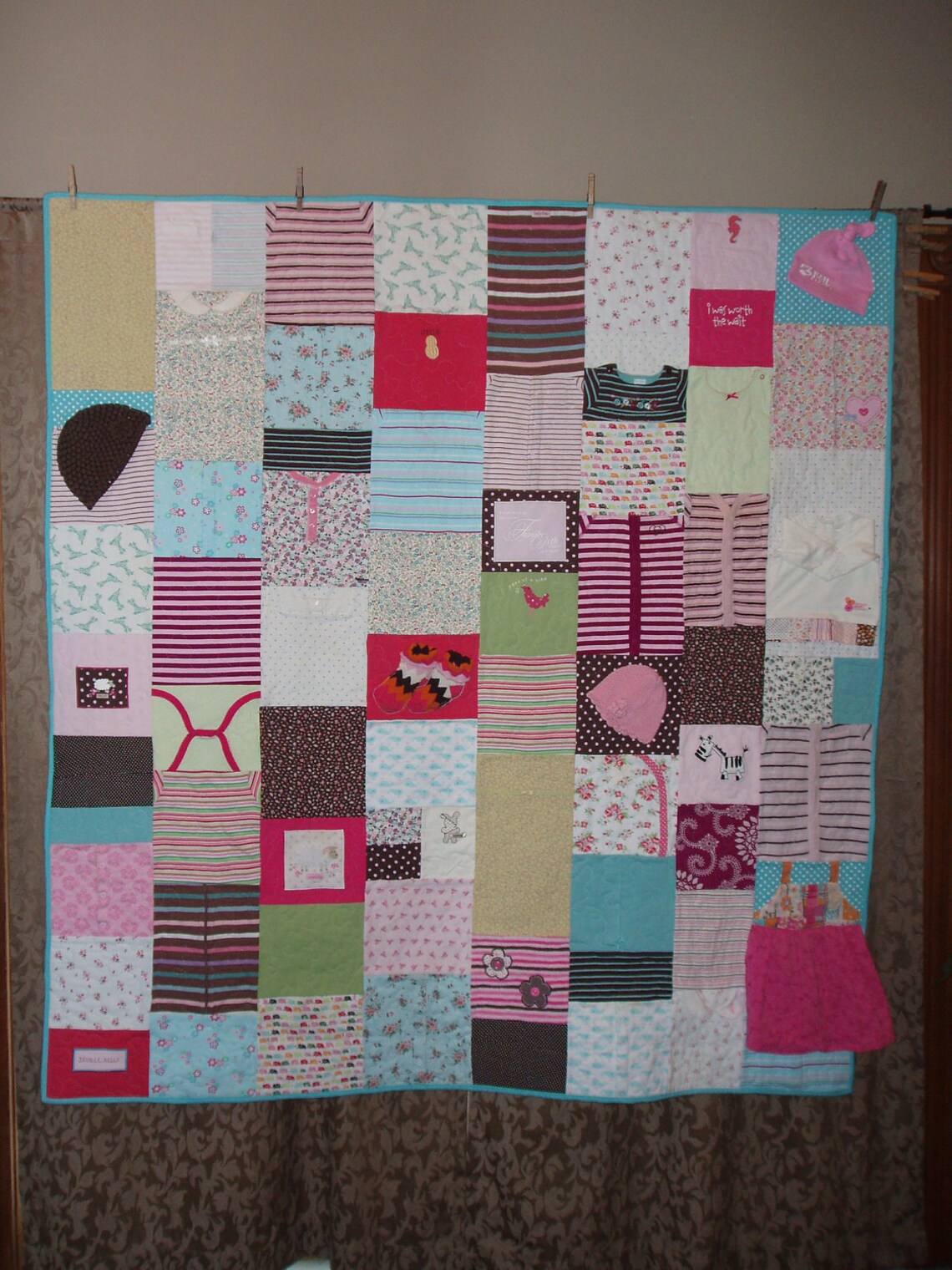 ALL Sizes ~ Patchwork Quilt Made From Your Baby Clothes or Other ...
