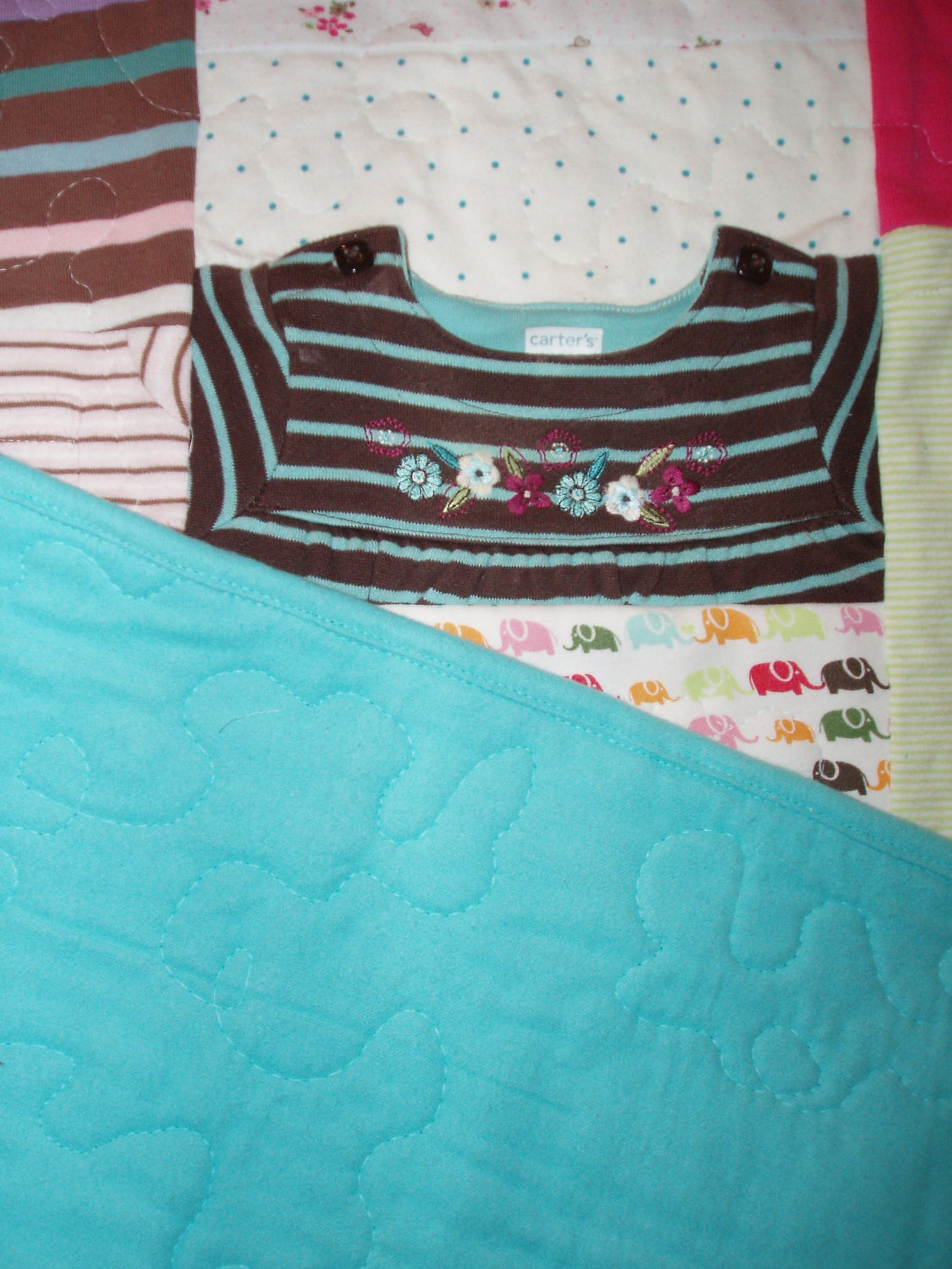 ALL Sizes ~ Patchwork Quilt Made From Your Baby Clothes or Other ...