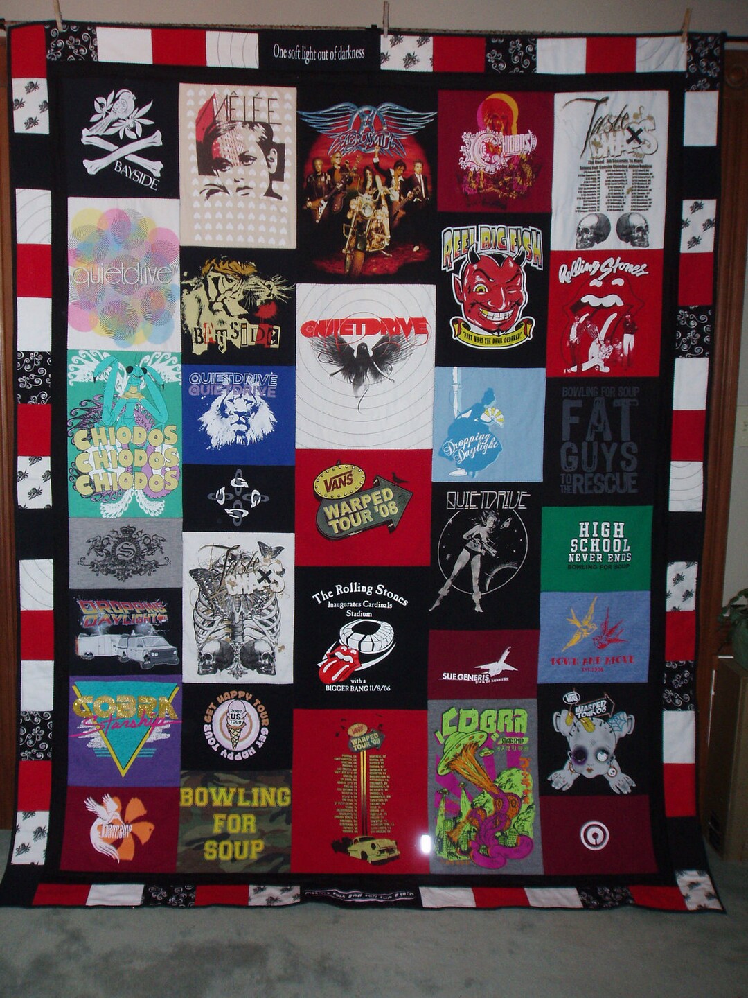 Twin Size Patchwork Style Tshirt Quilt ~ MADE TO ORDER - Etsy