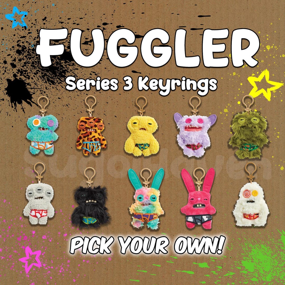 Fuggler Keyrings | Series 3 Budgie Smuggler Keyrings | Funny Ugly ...