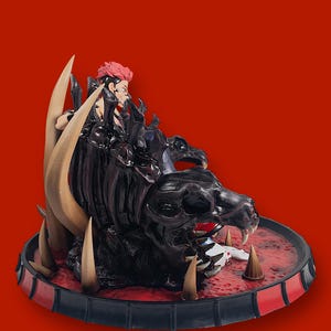 Jujutsu Kaisen Ryomen Sukuna Sitting in Throne, Highly Detailed PVC ...
