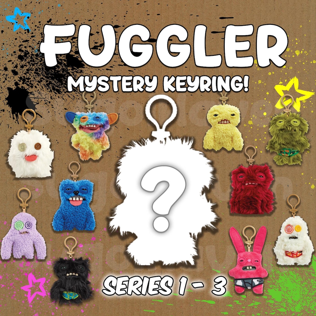Fuggler Mystery Keyrings | Random Series 1-3 Keyrings | Funny Ugly ...