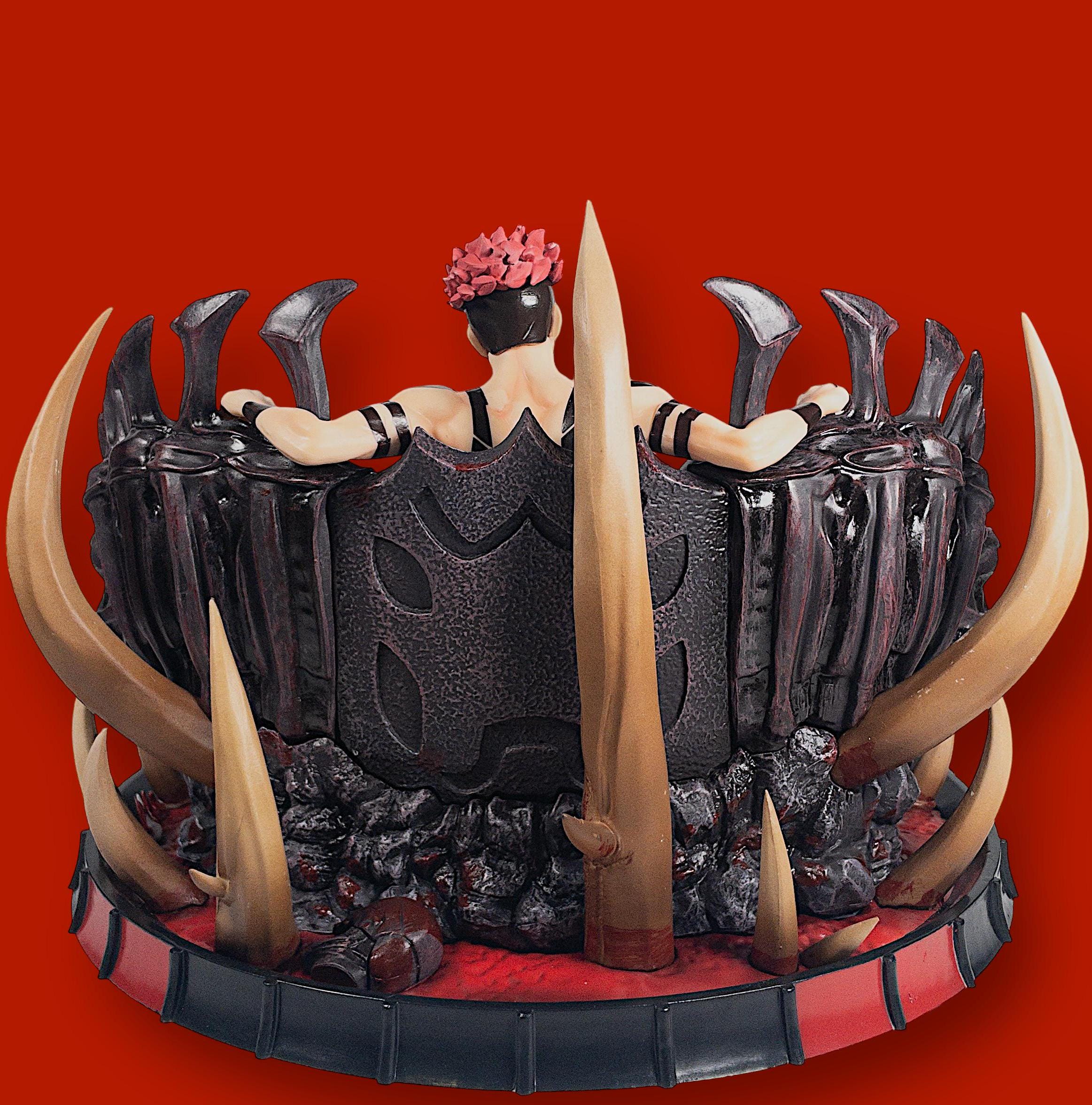 Jujutsu Kaisen Ryomen Sukuna Sitting in Throne, Highly Detailed PVC ...