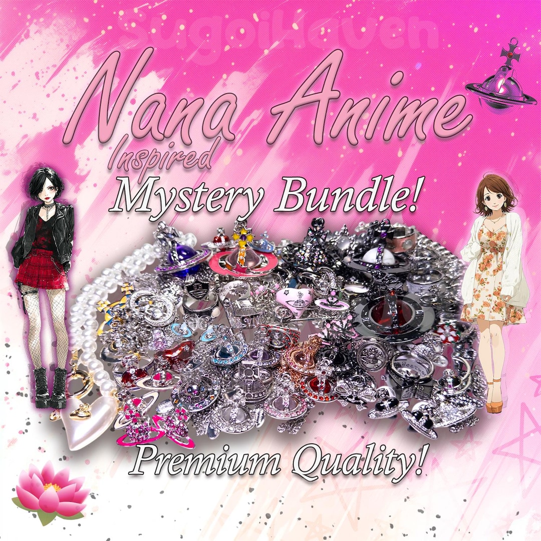 Nana Anime Punk Jewelry Mystery Bundle: Saturn Silver Plated Rings ...