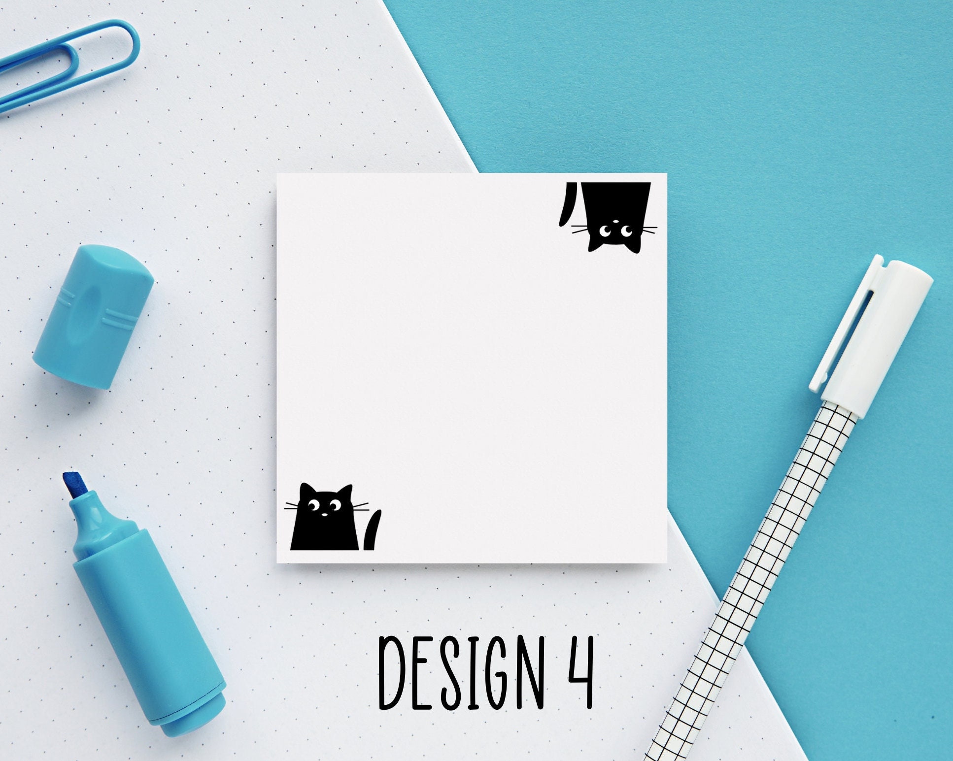 Cat Post It Notes, Cat Post-it Notes, Cat Sticky Notes, Cute Post It ...