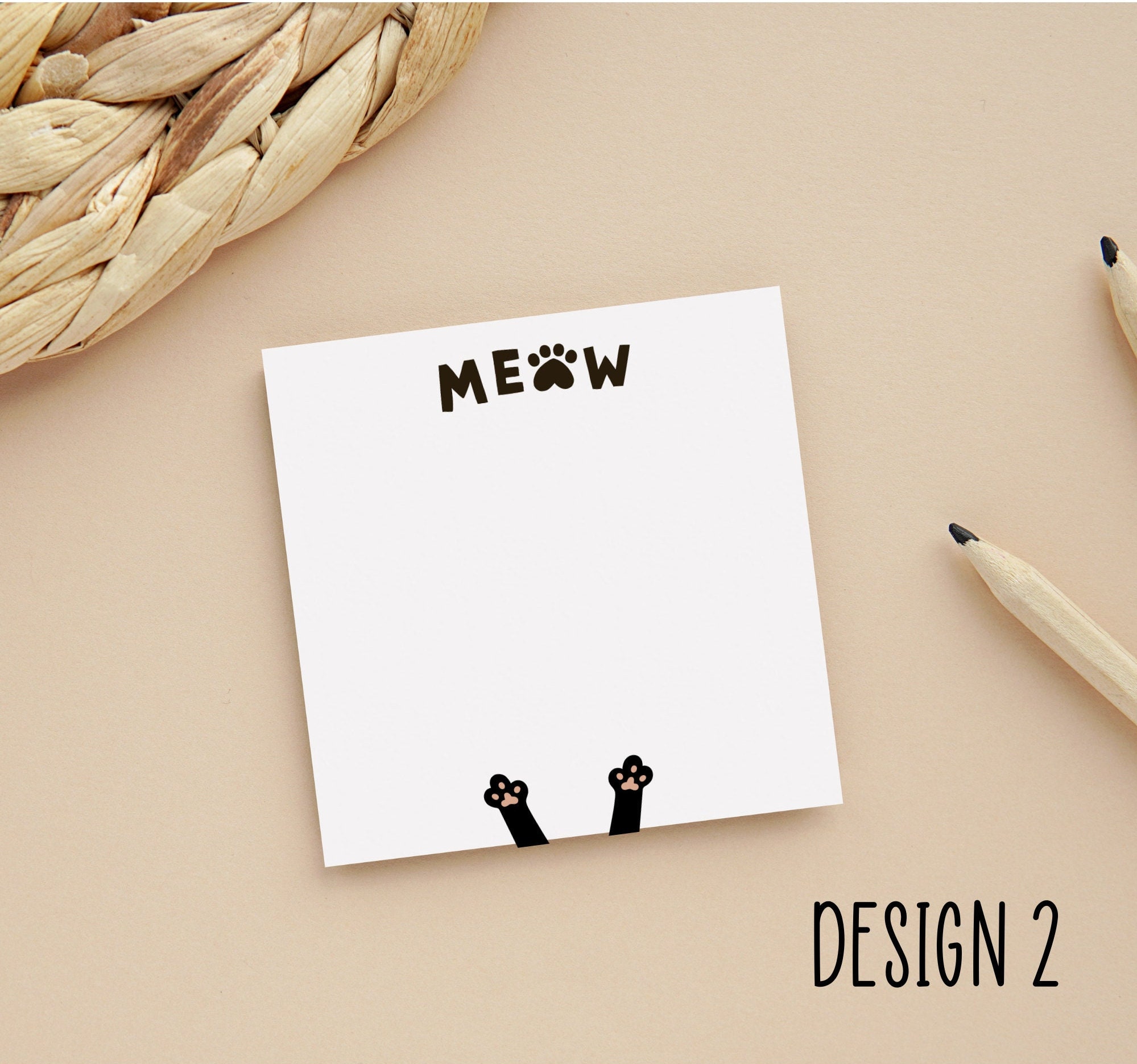 Cat Post It Notes, Cat Post-it Notes, Cat Sticky Notes, Cute Post It ...