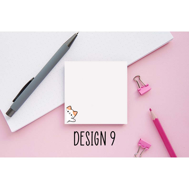 Cat Post It Notes, Cat Post-it Notes, Cat Sticky Notes, Cute Post It ...